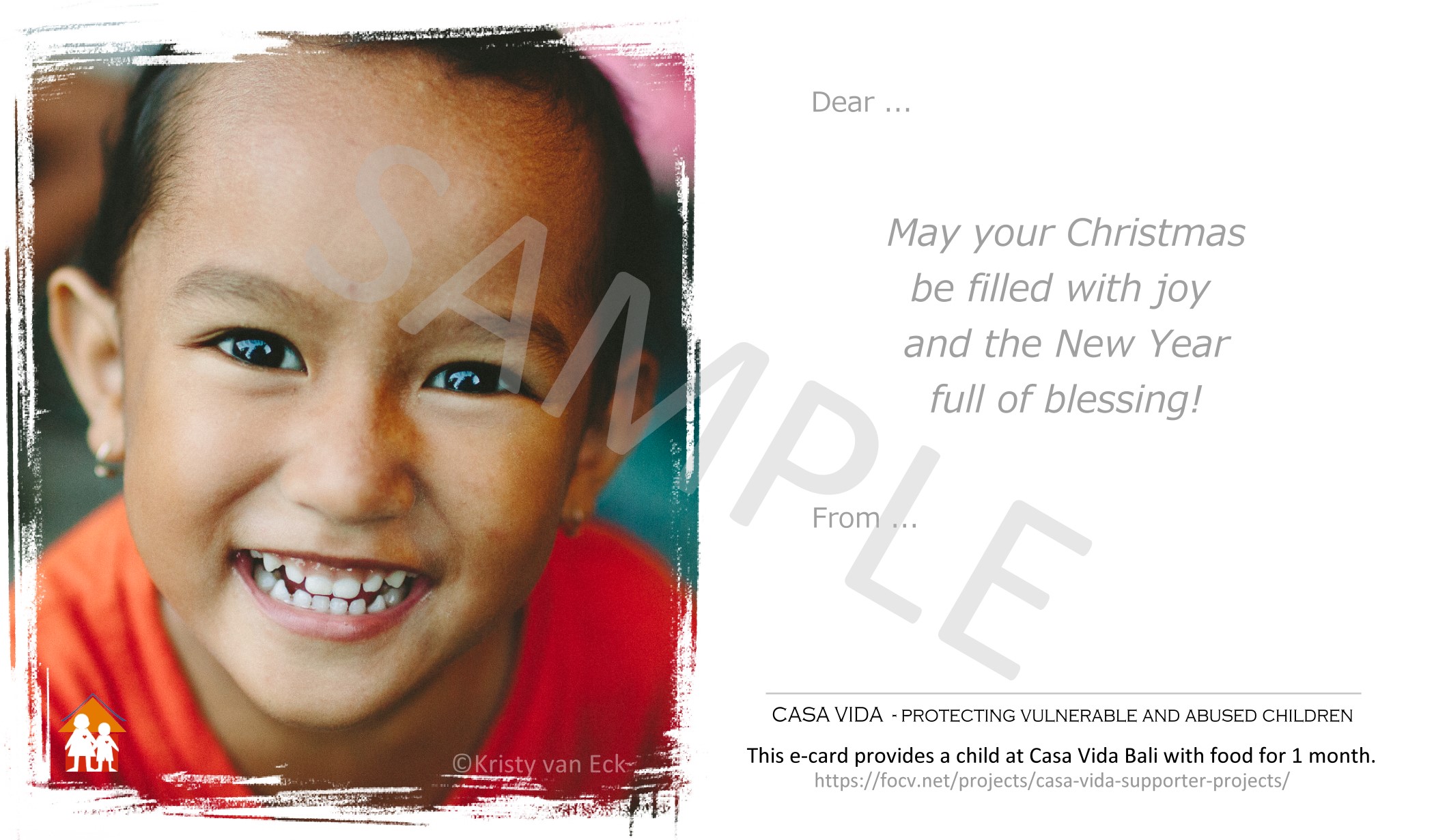 Gift e-cards for Bali | FRIENDS OF CASA VIDA INC.